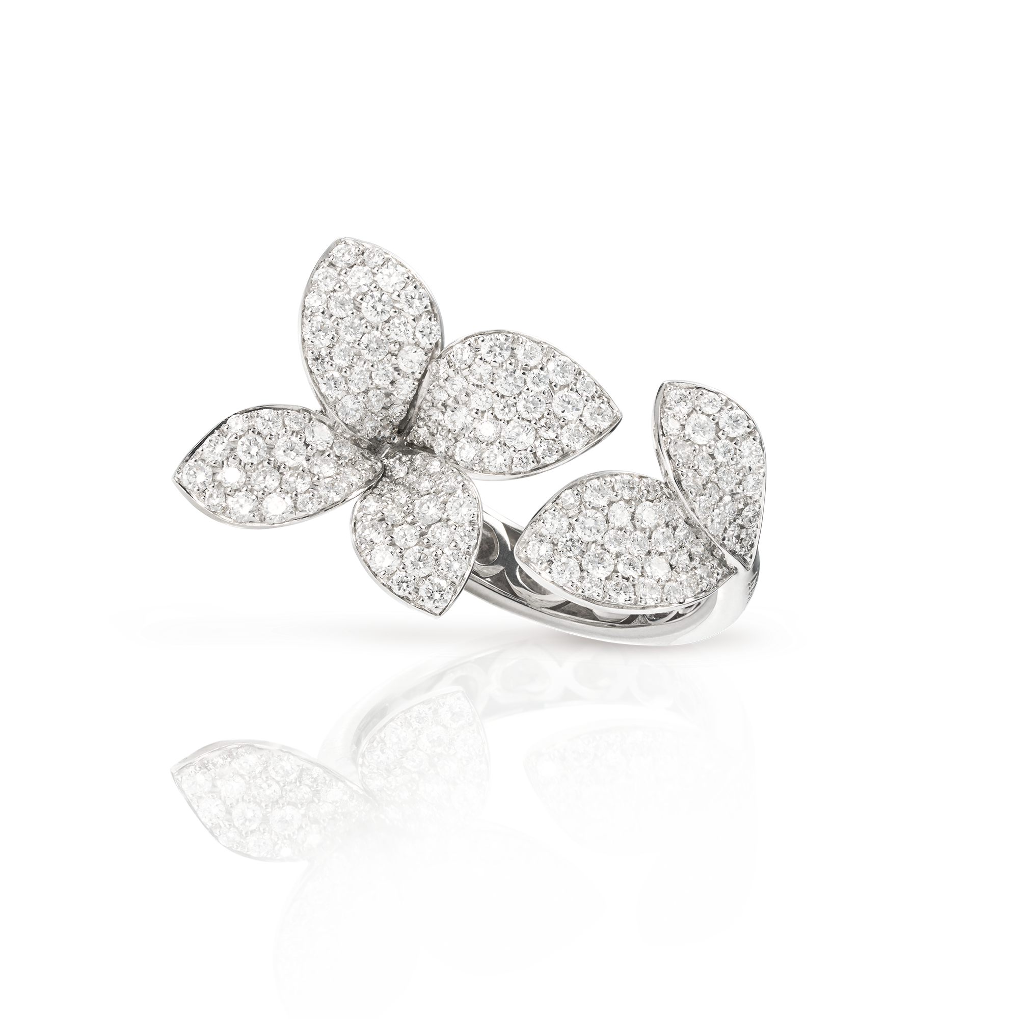 Giardini Segreti Ring - White Gold - 6 Leaves